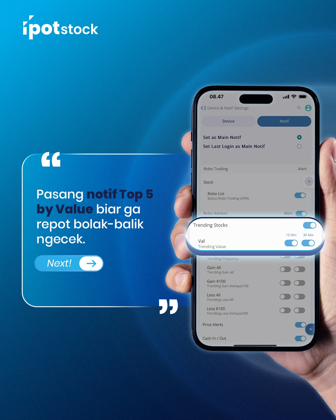 Booster Modal - Indo Premier Sekuritas